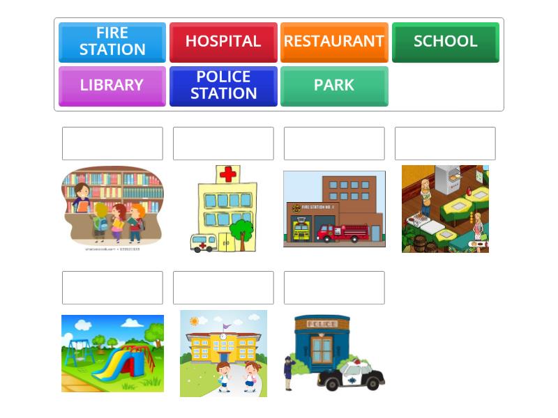 PLACES IN THE CITY SCIENCE - Match up