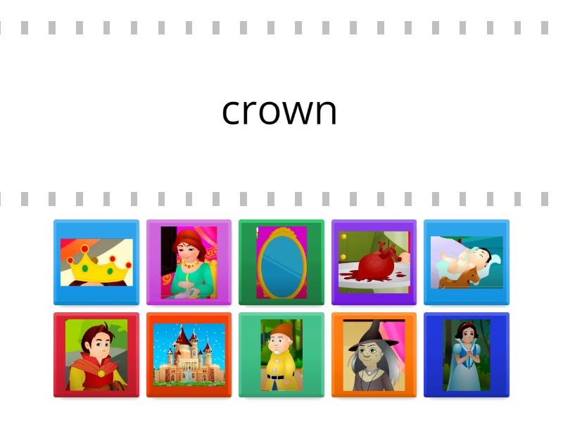 SNOW WHITE- VOCABULARY - - Find the match
