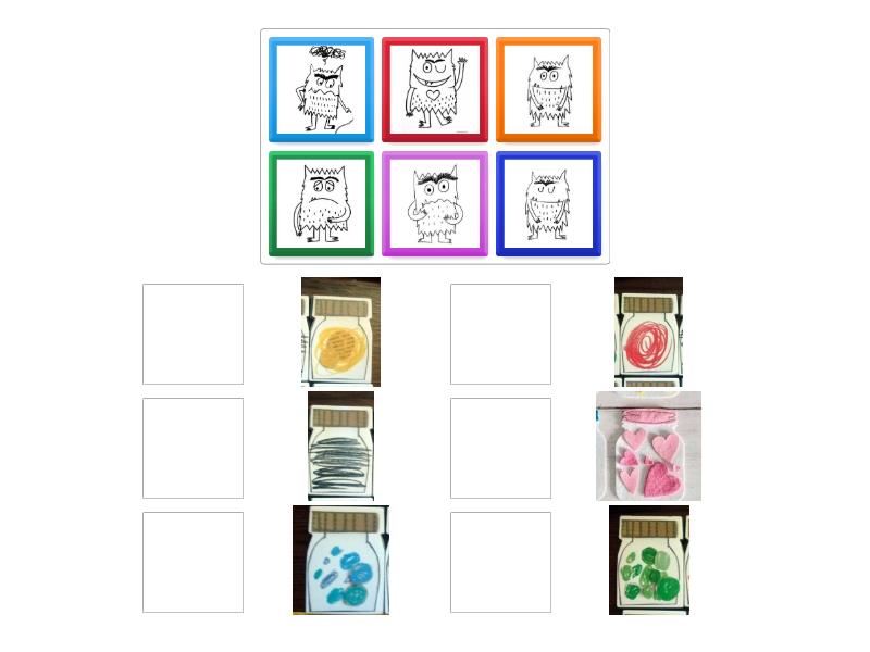 The colour monster - Match up