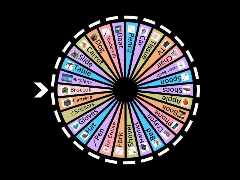 Objects! - Spin the wheel