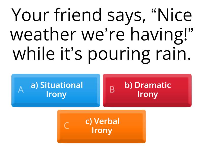 What type of irony is this? - Quiz