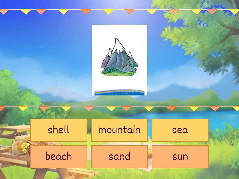 Kid's box 2. Unit 12. On holiday. - Find the match