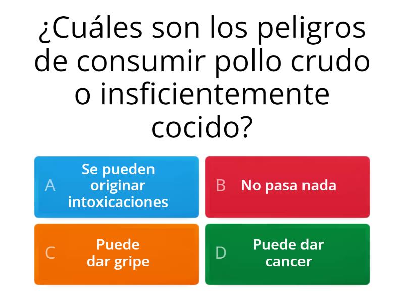 Como cocinar un pollo correctamente - Quiz
