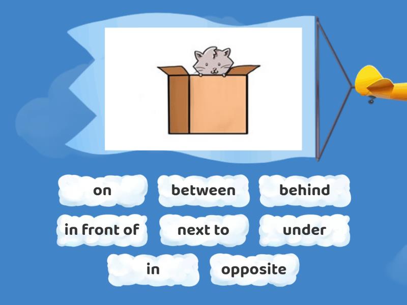 Unit 11A (Prepositions of place) - Find the match