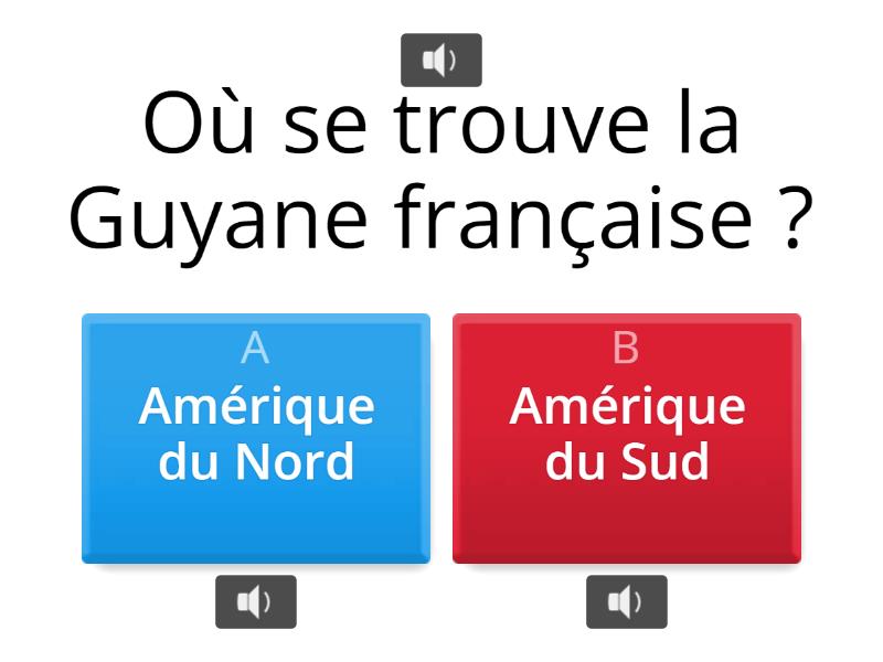 La Guyane Française - Quiz