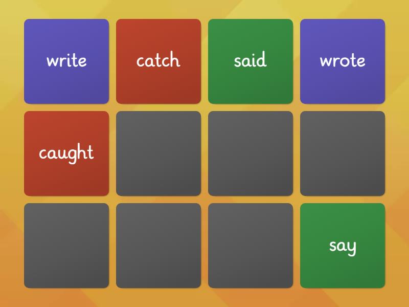 SIMPLE PAST MEMORY GAME - Matching pairs