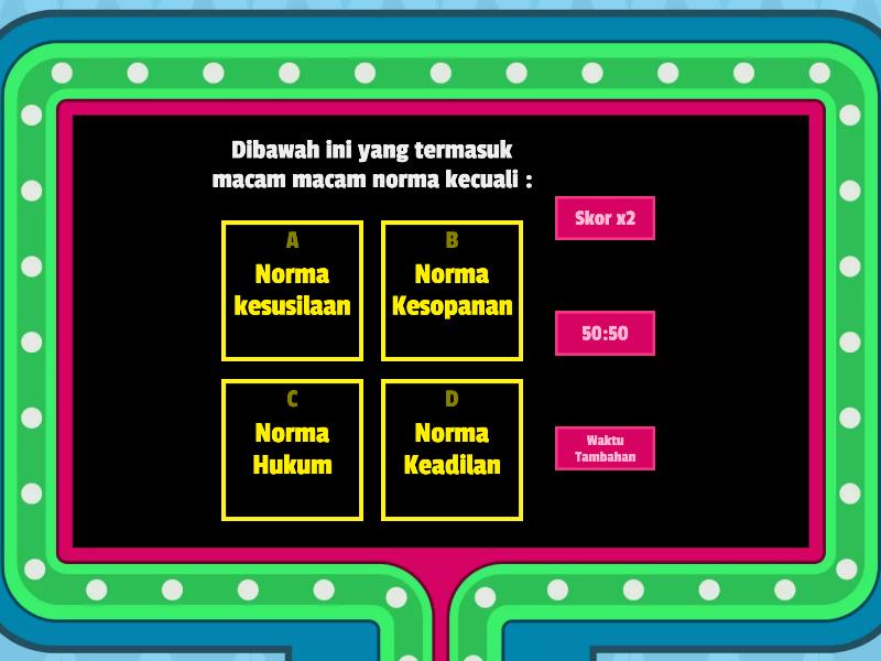 Macam- macam Norma. - Gameshow quiz