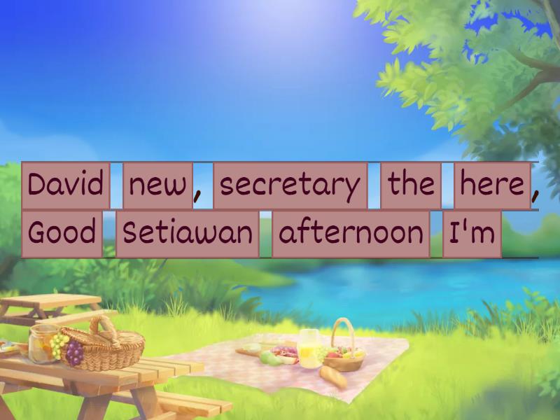 Self-Introduction Game - Unjumble