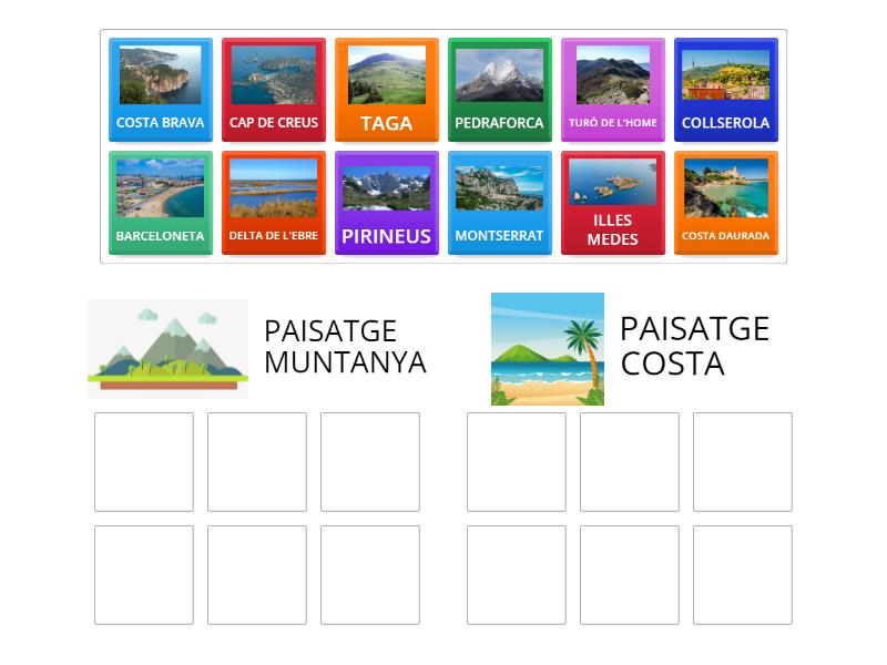 PAISATGES CLASSIFICAR - Group sort