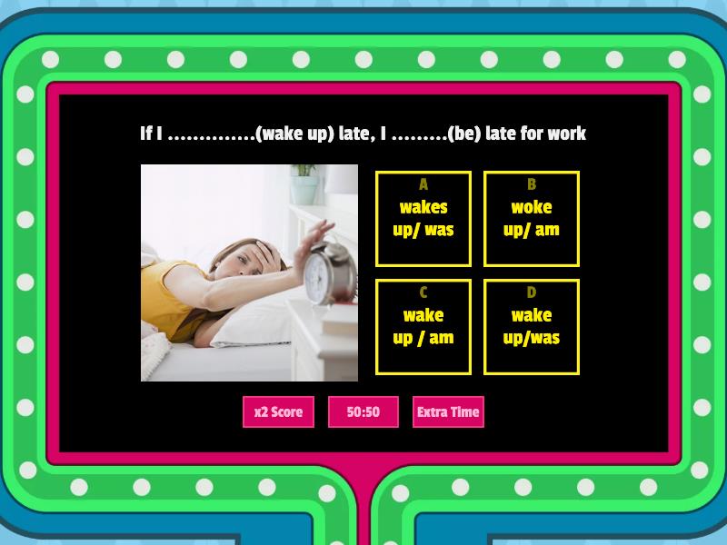 If conditional (zero conditional) - Gameshow quiz