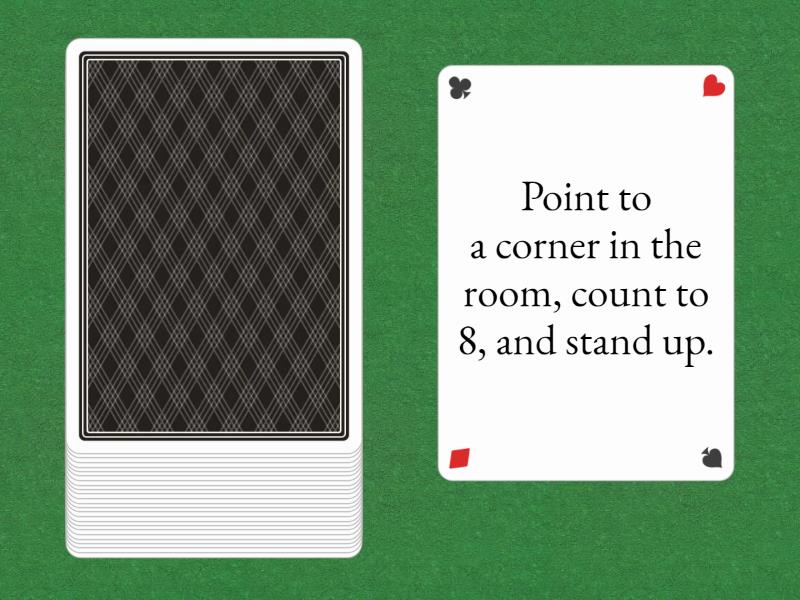 3 Step directions/Commands #1 - Speaking cards