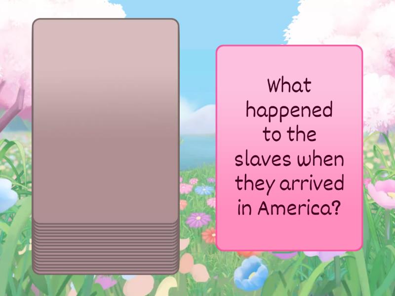 Journey into slavery - Speaking cards