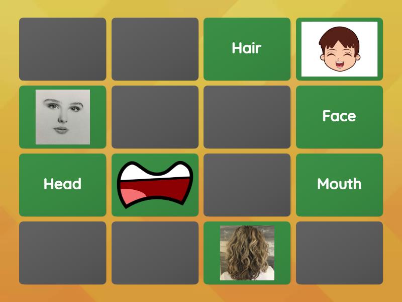 Kids box 1_unit 6_my face_pair - Matching pairs