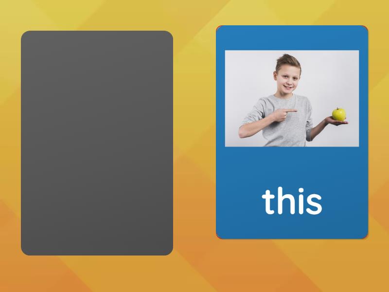 Demonstrative pronouns this/that/these/those - Speaking cards