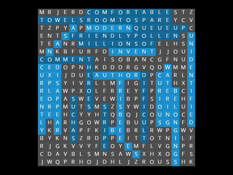 Classes competition - Wordsearch