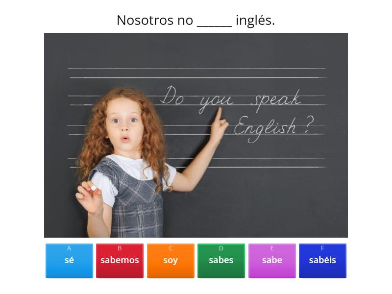 El verbo saber - Quiz