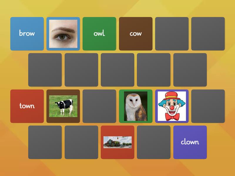 ow/ou memory game - Matching pairs