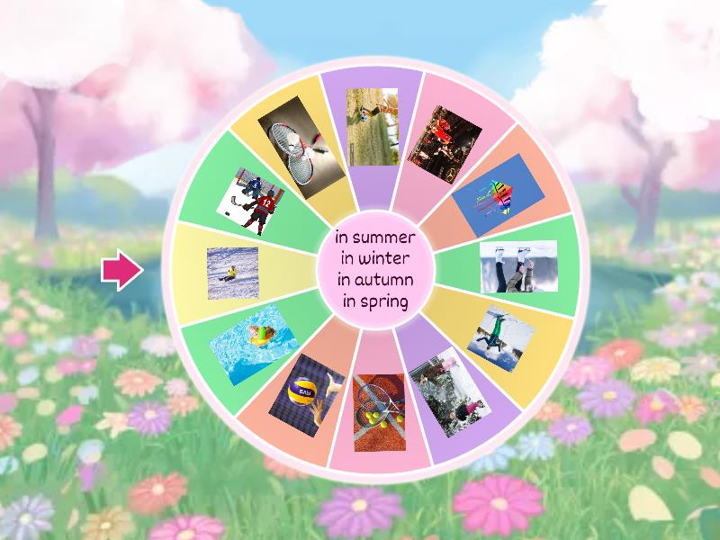 What do you do in summer? - Spin the wheel