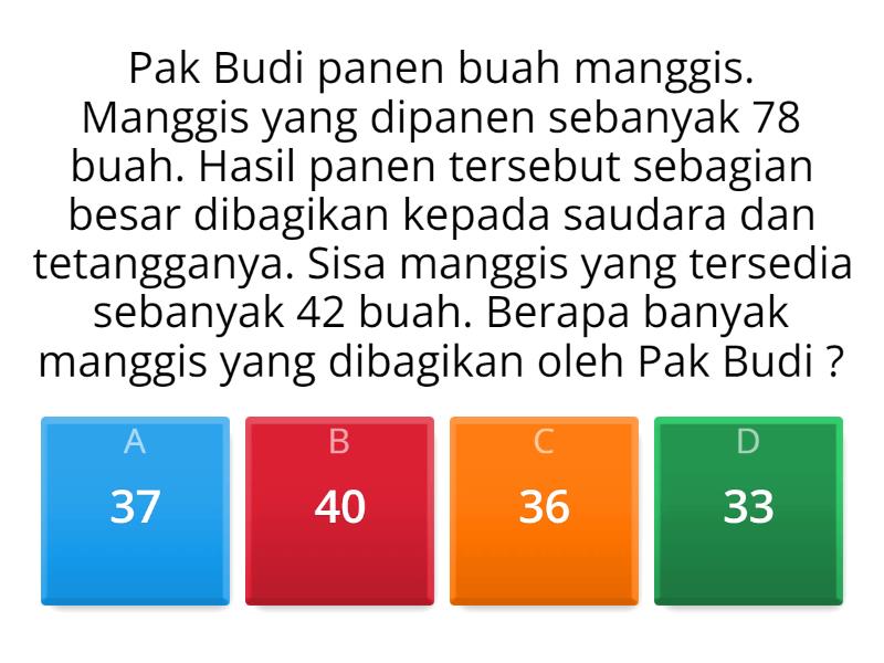 KUIZ MTK KLPOK 2 - Quiz