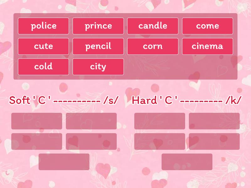 hard and soft ' C ' - Group sort