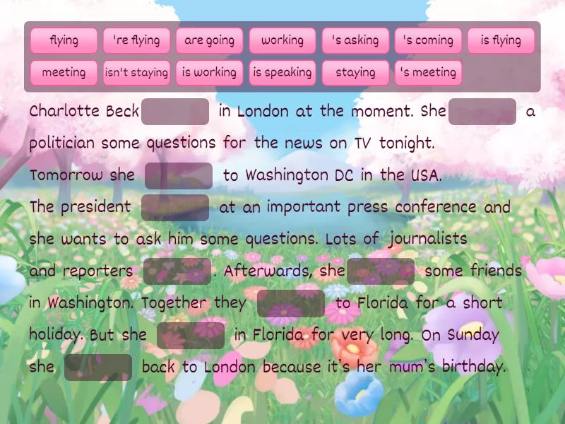 OE2 unit 6 present continuous for future - Complete the sentence