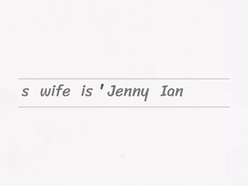 Family members and Possessive case (Kate&Vera 08/02) - Unjumble