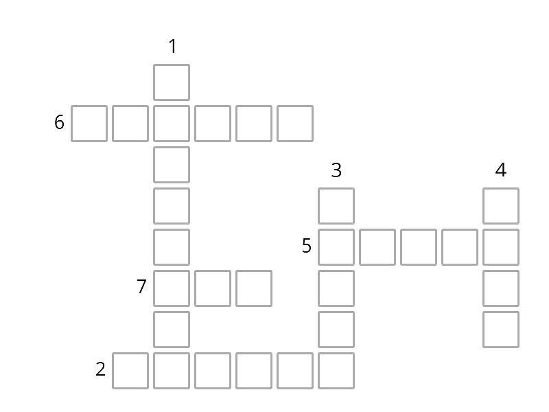 Database vocabulary - Crossword