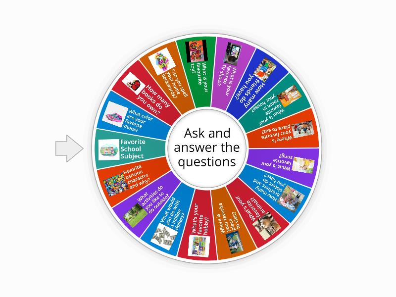 Icebreaker questions for kids - Spin the wheel