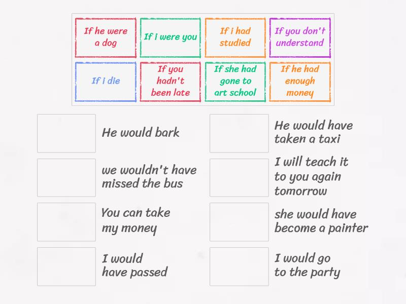 Conditionals - Match up
