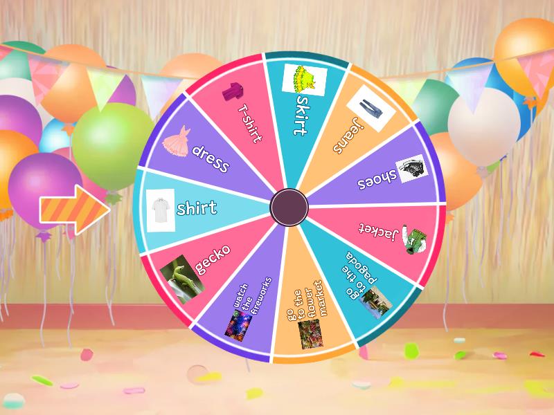clothes - Random wheel