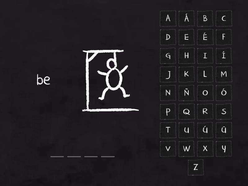 Irregular verbs - Hangman