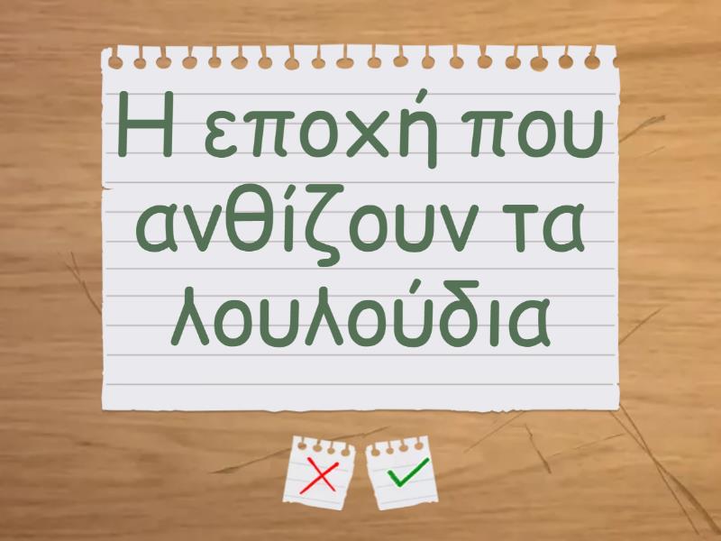 Οι 4 Εποχές - Flash cards