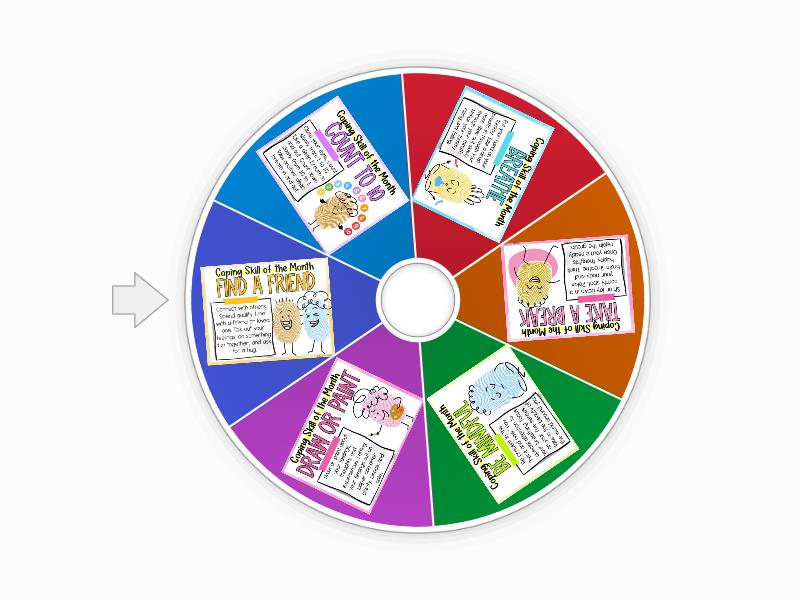 Wheel of Coping Skills - Spin the wheel