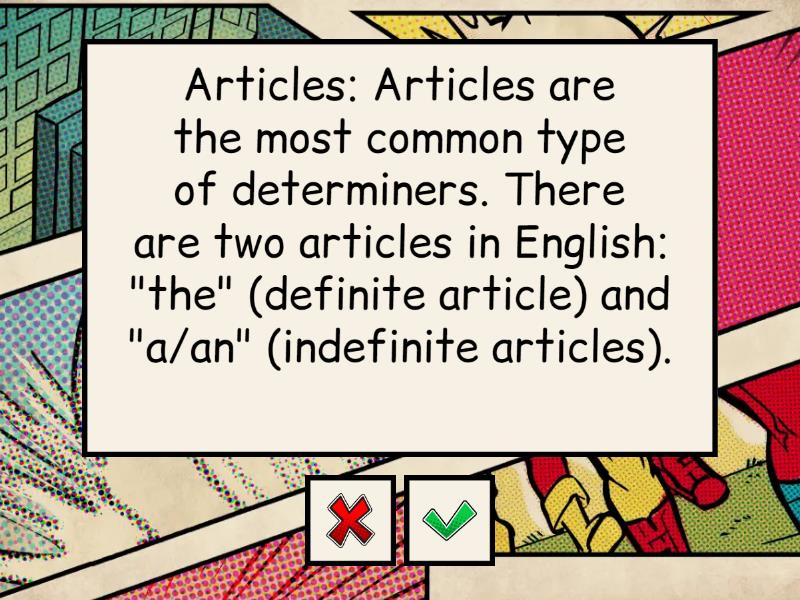 Determiners and quantifiers: a brief explanation - Flash cards