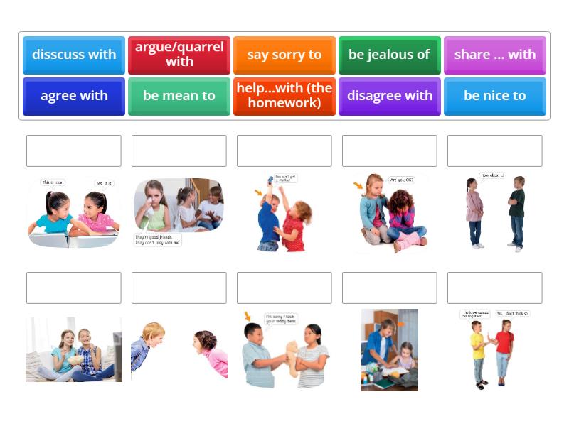 Longman Elect (2nd )Ch2 Be a good friend_vocabulary 1-10 - Match up