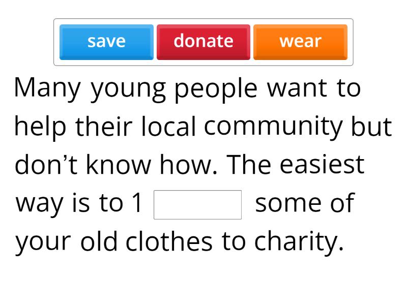 Get Involved A2 Units 4–6 Standart test - Complete the sentence