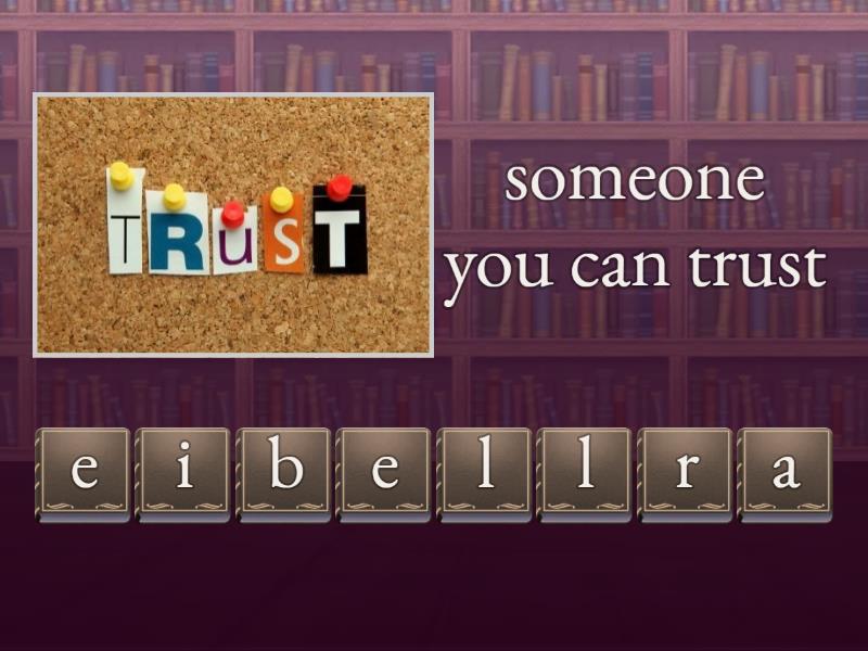 Unit 1 personality adjectives - Anagram