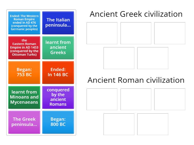SES_F1_W.History_ P.82_ Ancient Greek and Roman civilization - Group sort