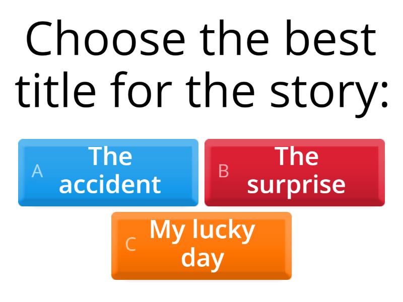 Choose the best title - Quiz