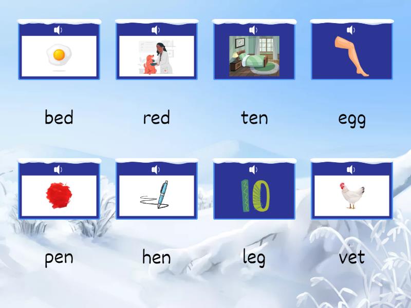 Short E - Unscramble