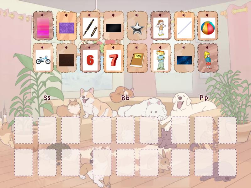 Kid's Box 1 Unit 3 review sounds - Group sort