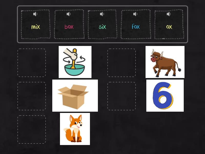 TTS_Phonic: X - Match up