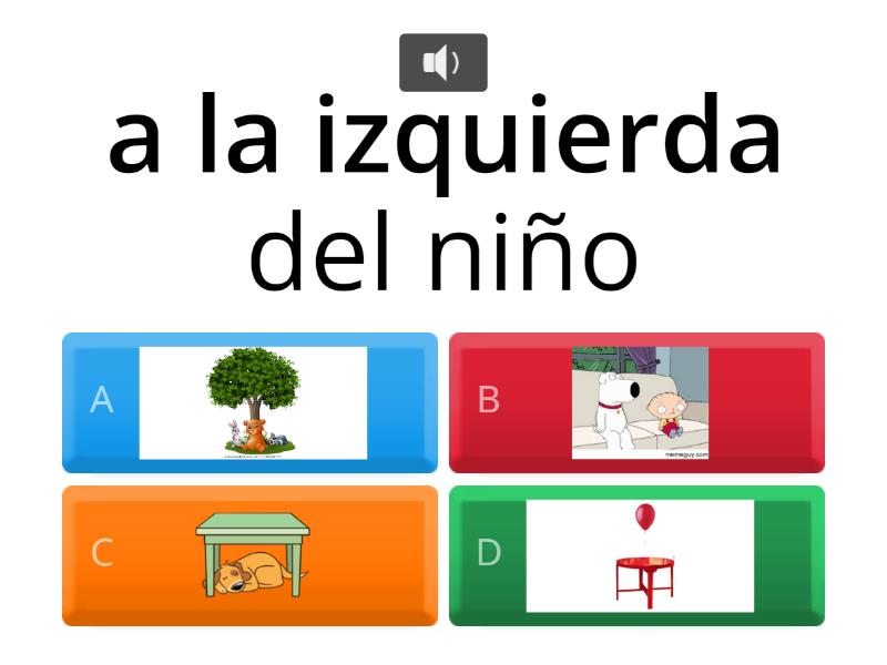 Prepositions - Location - Quiz