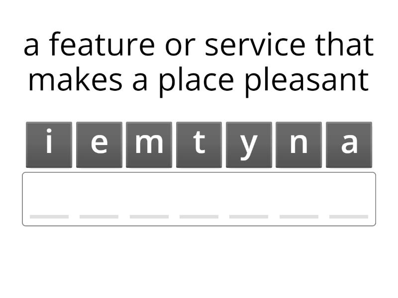 Accommodation - Anagram