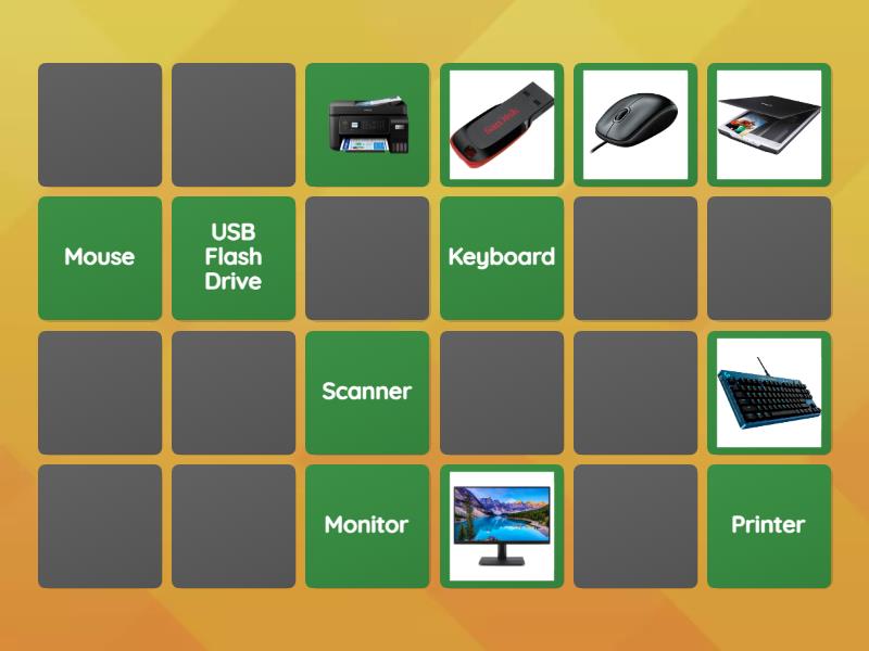 Computer Parts - memory game - Matching pairs