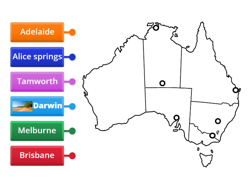 Australia - Labelled diagram