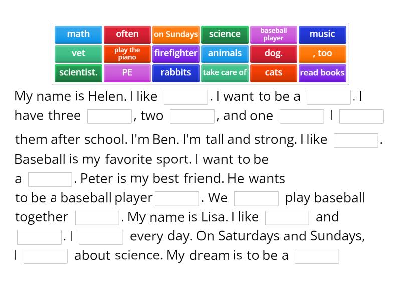 Estar 8 Unit 2 reading - Complete the sentence