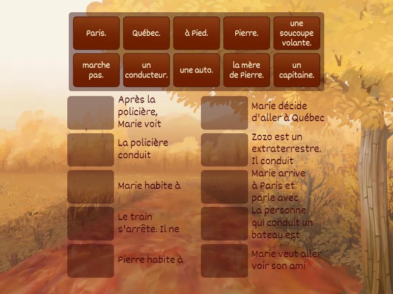 Comment y aller? - Match up