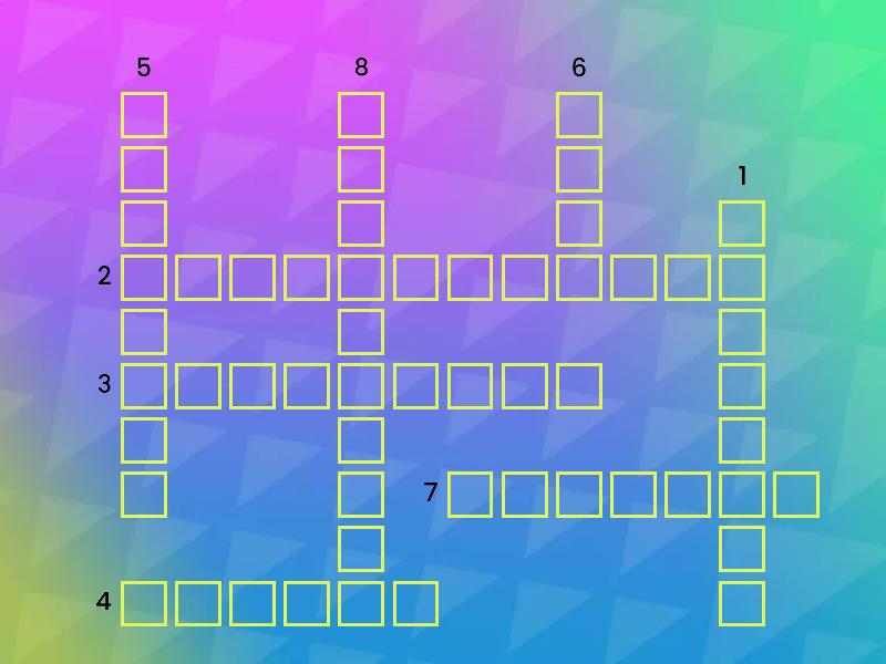 Language features - Crossword
