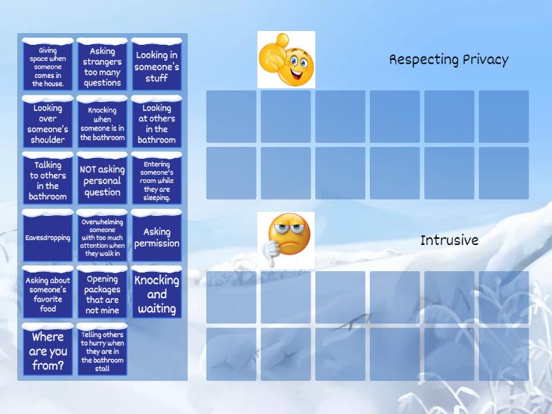 Respecting Privacy - Group sort